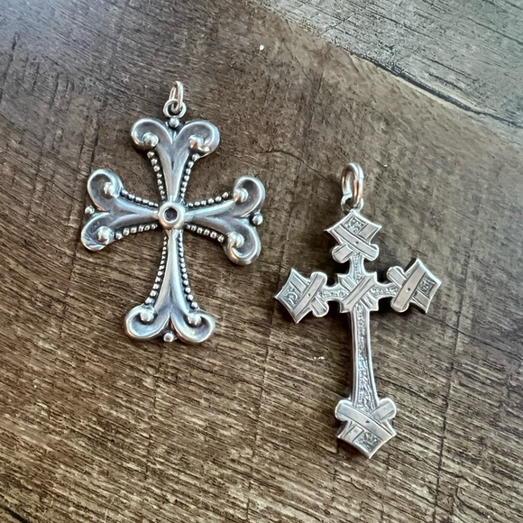 Vintage | Jewelry | Vintage Sterling Silver Crosses | Poshmark